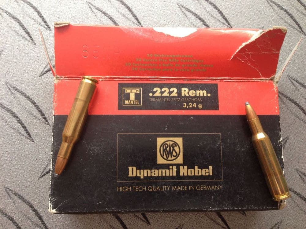 Dynamit Nobel 222 soft point x 20 rounds