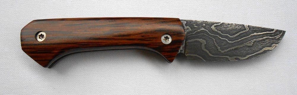 Timothy La Combre Damascus Friction Folder