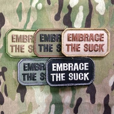 Mil-Spec Monkey Velcro Morale Patch Embrace The Suck