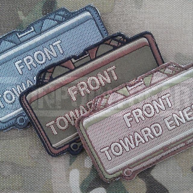 Mil-Spec Monkey Velcro Morale Patch Front Toward Enemy