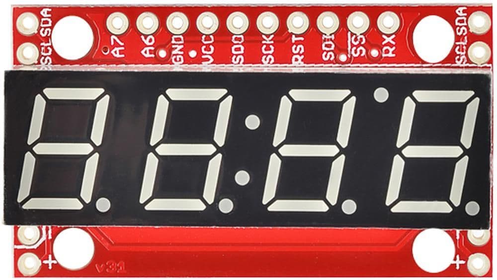 7-Segment Serial Display White COM-11629 SPARKFUN ELECTRONICS