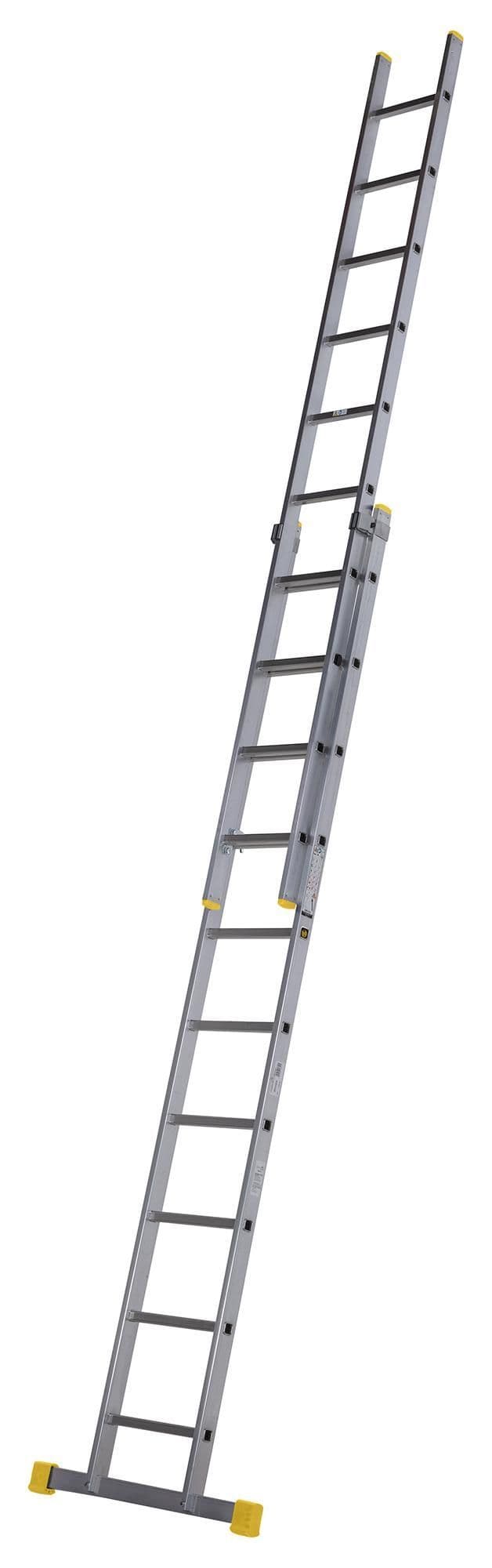WERNER - 57711220 - 3 01m Square Rung Double Section Extension Ladder