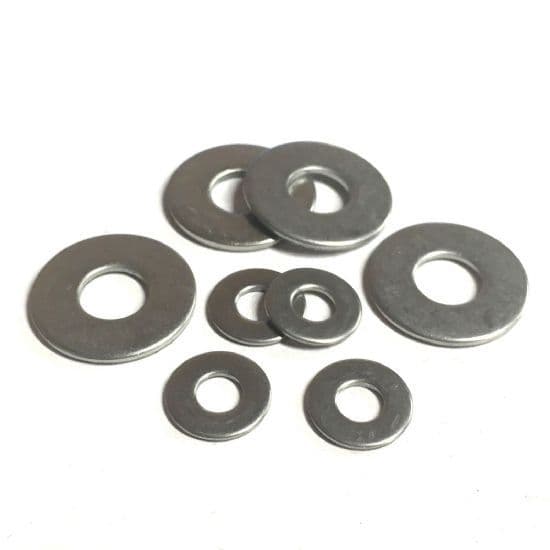 Buy, 1 1/8" Heavy Duty Table 4 Flat Washers (BS 3410) - Mild Steel Self ...