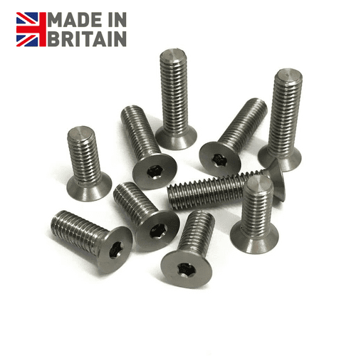 2BA x 1" Socket Countersunk Screws BS 2470 - 303 Stainless Steel