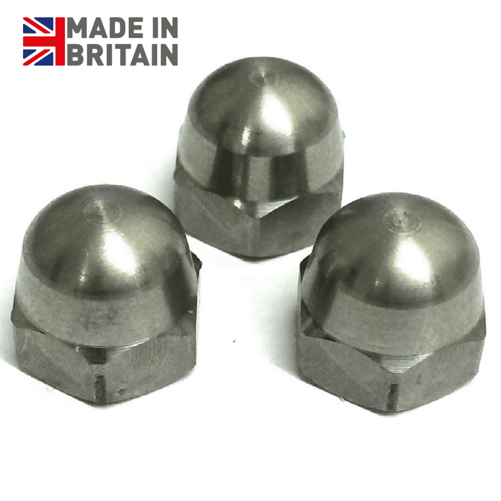 3/8" BSF Dome Nut - 303 Stainless Steel