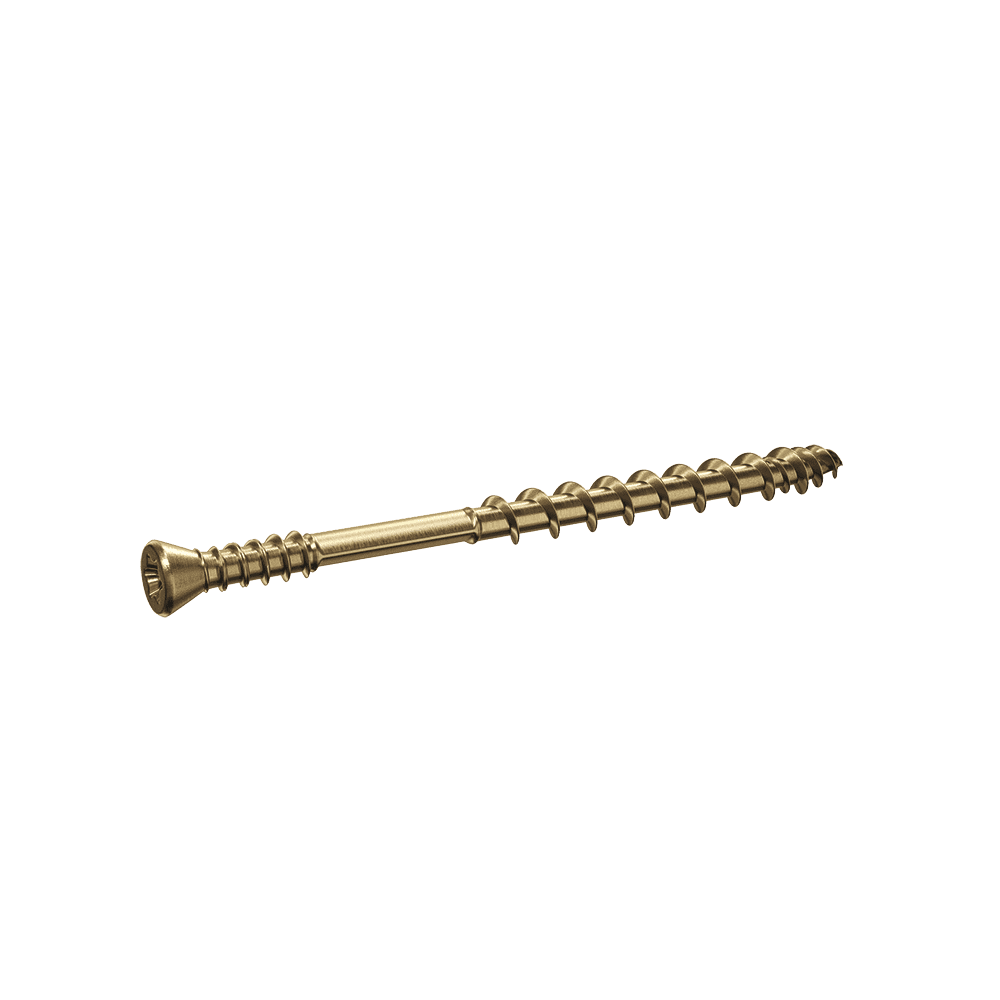 Buy 3.5mm x 25mm LOST-TITE® Tongue & Groove Flooring Screws - Net-Coat® Yellow - Box of 200