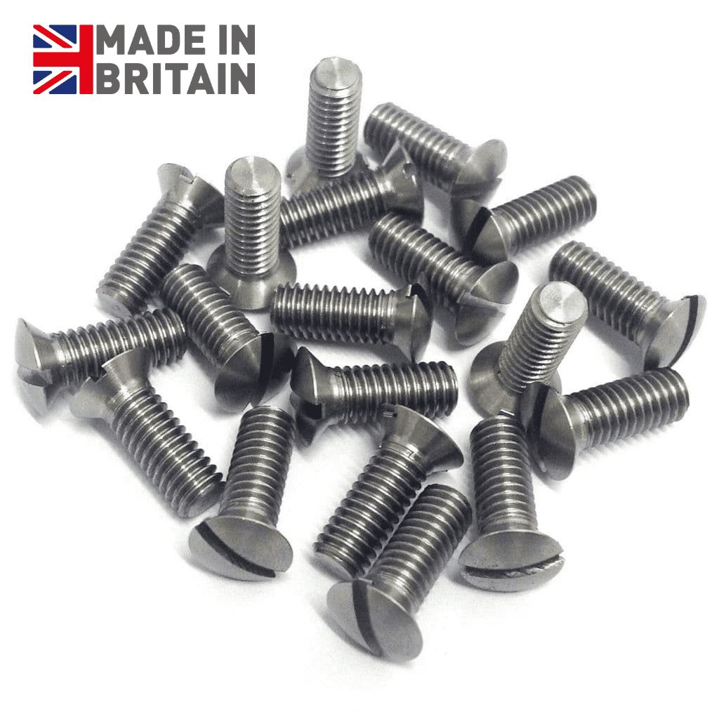 3BA x 3/4" Slotted Raised Countersunk Screws (BS57:1951) - 303 ...