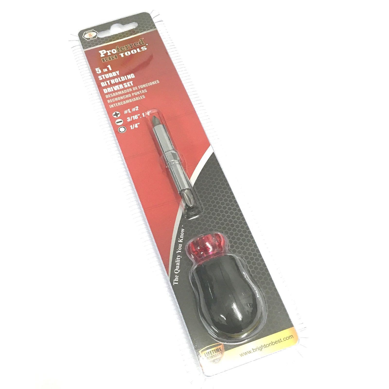 5 Piece in 1 Stubby Bit Holding Driver Set