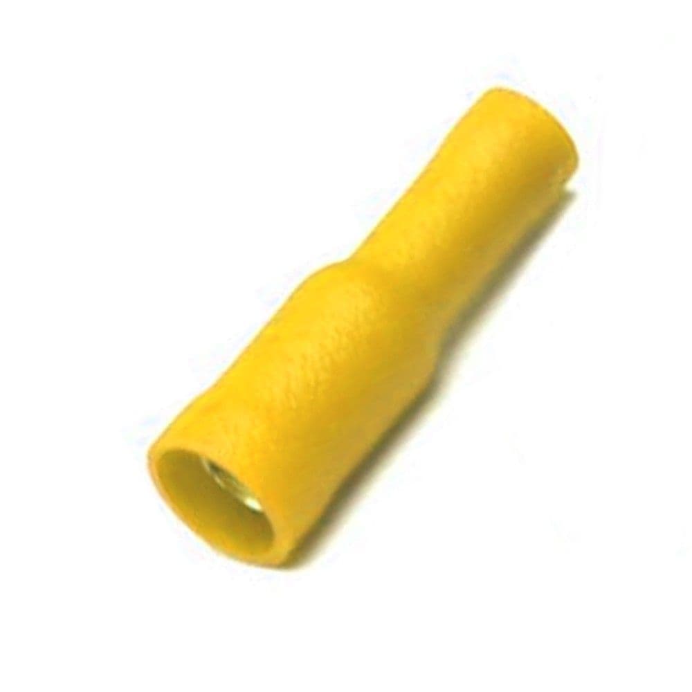 5.0mm Female Bullet Crimp Connectors - Yellow