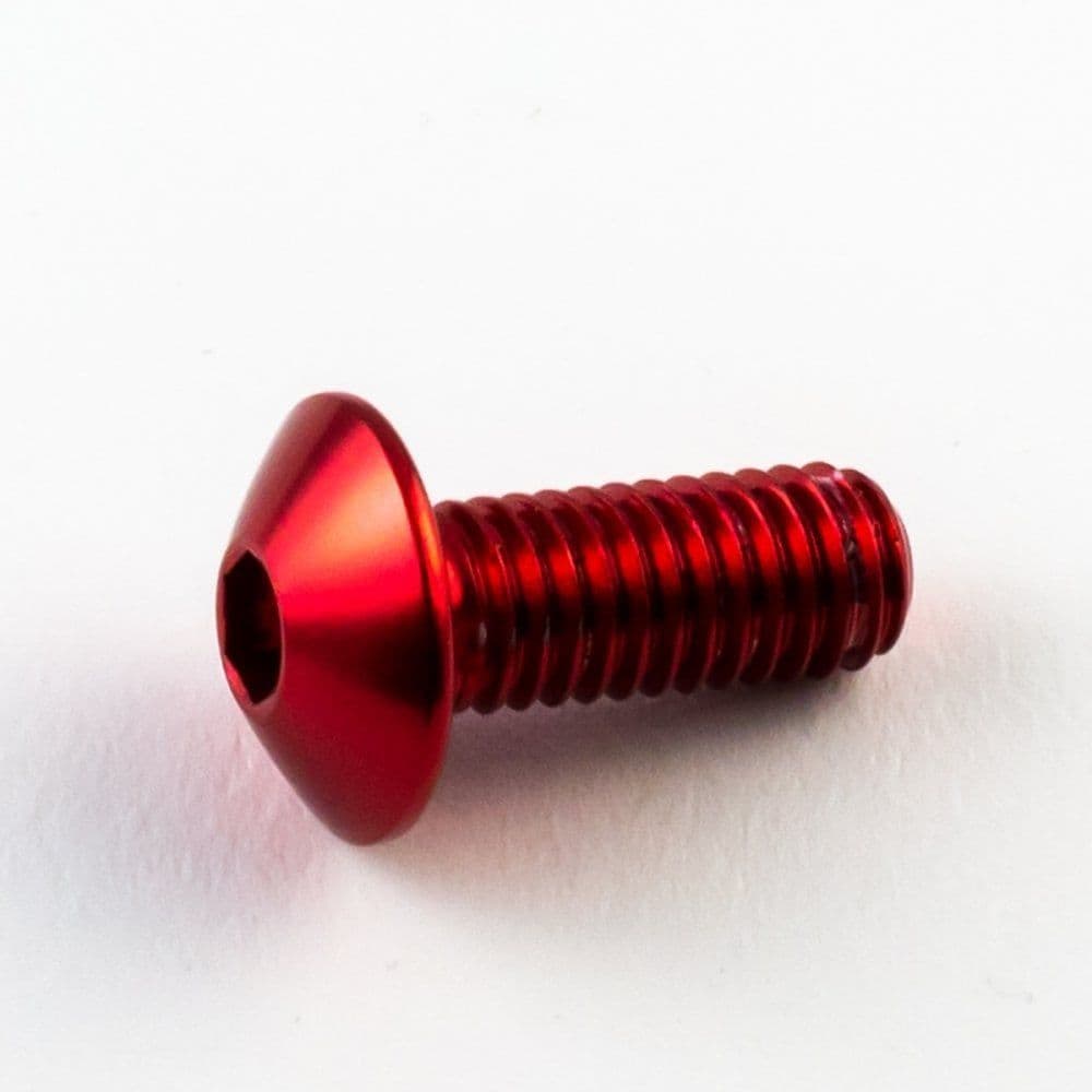 Aluminium Fairing Bolt M8 X 1 25mm X 16mm Red Aluminium Fairing Bolt M8 X 1 25mm X 16mm Red