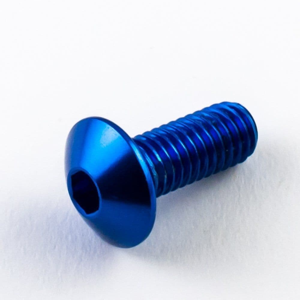 Aluminium Fairing Bolt M8 X 1 25mm X 20mm Blue Aluminium Fairing Bolt M8 X 1 25mm X 20mm Blue