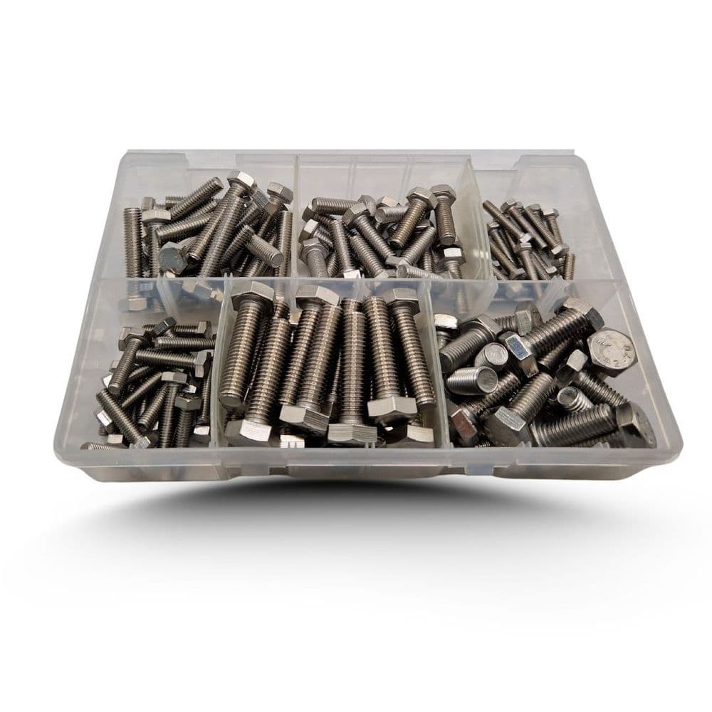 Assorted Setscrews Metric - A2 Stainless Steel 120pcs
