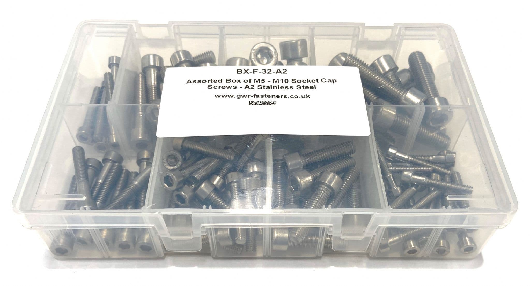 Assorted Socket Cap Head Screws Metric - A2 Stainless Steel 100pcs