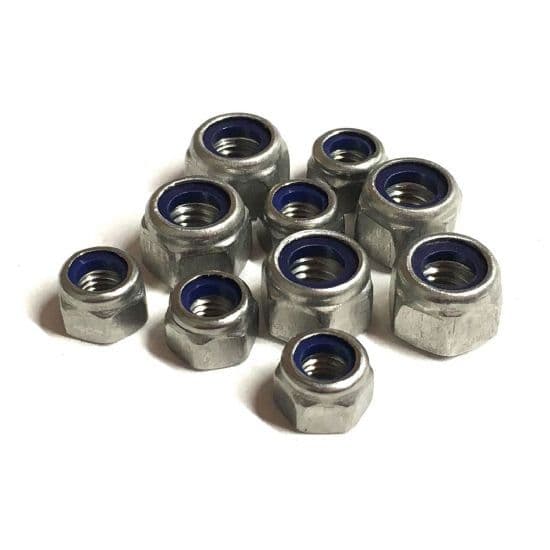M10 P Type High Nyloc Nuts DIN 982 - A2 Stainless Steel