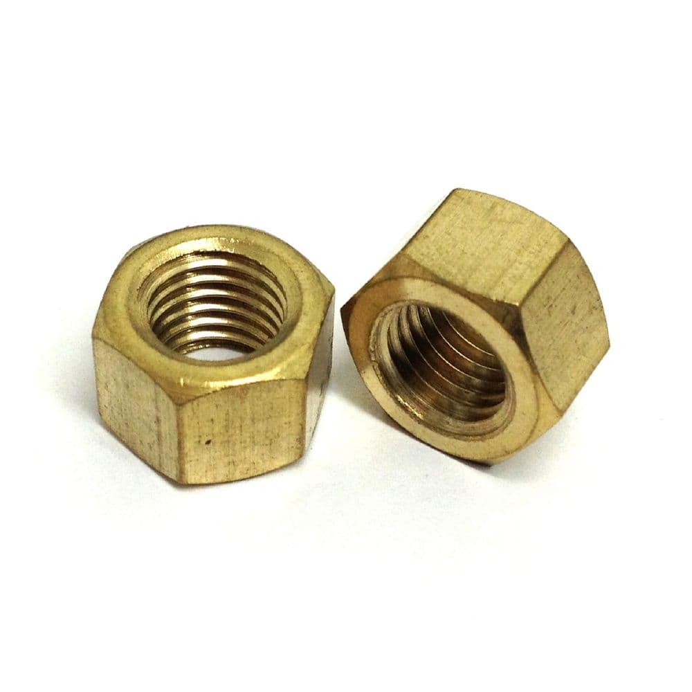M10 x 1.25mm Exhaust Manifold Nuts - Brass