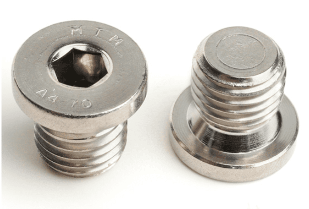 M10 x 1mm Fine Pitch Collared Socket Pipe Plugs DIN 908 - A4 Stainless ...