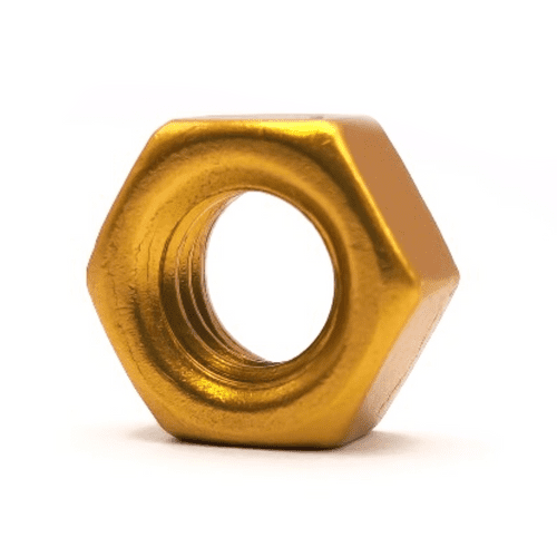 M12 Full Nuts (DIN 934) - Aluminium Anodised Gold