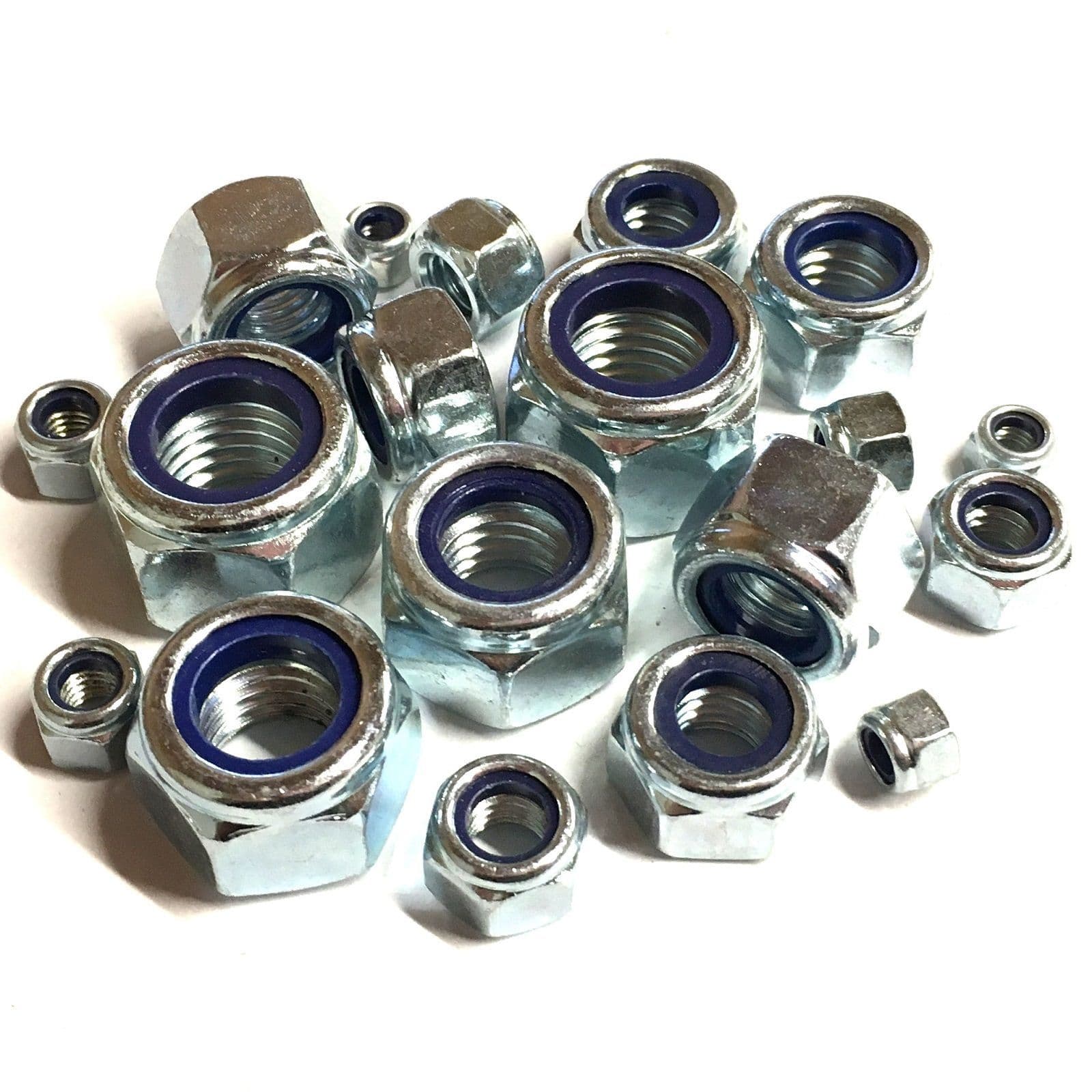 M20 P Type High Nyloc Nuts DIN 982 - Steel Gr 8 Zinc Plated