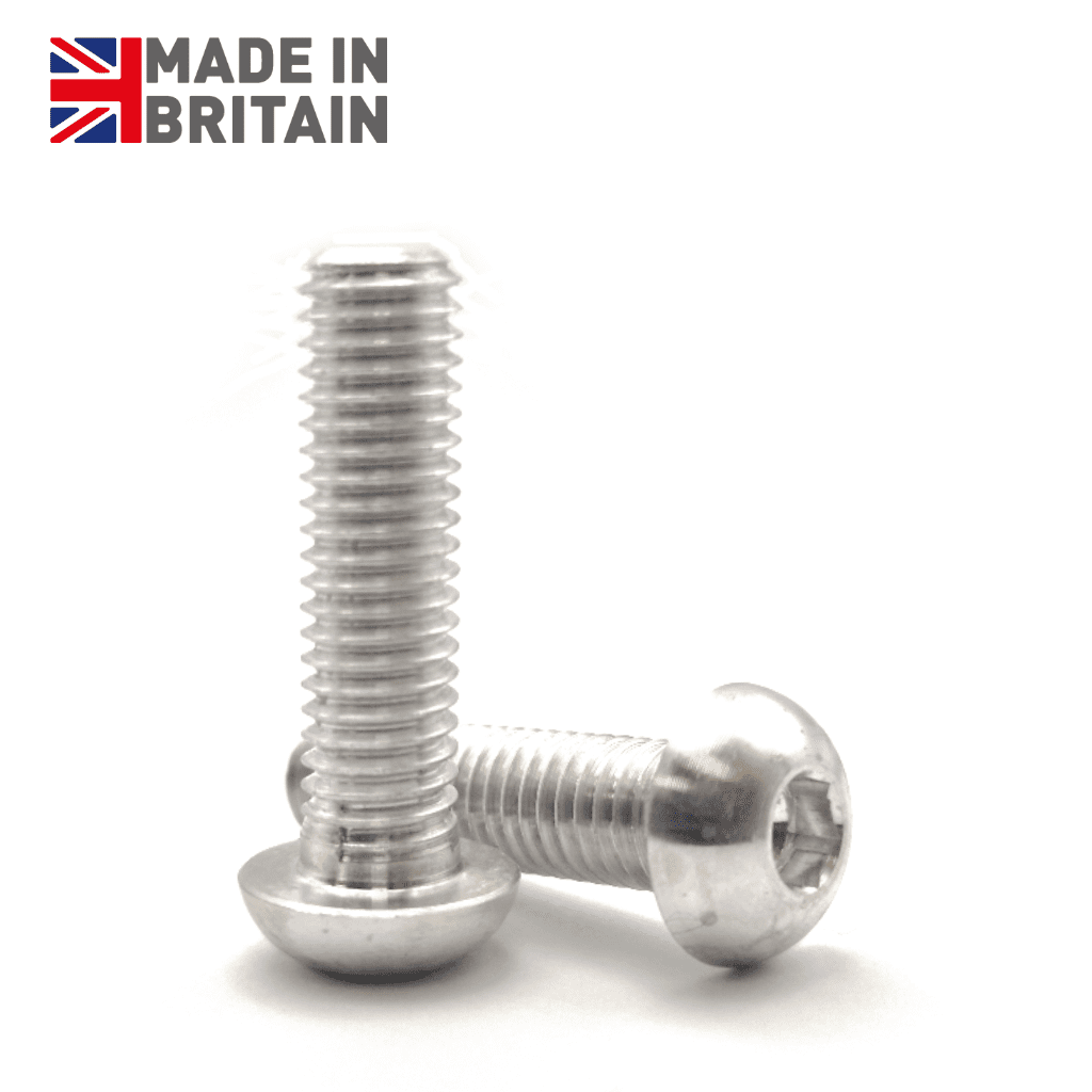 M3 x 10mm Socket Button Head Screws (ISO 7380) - 7075 Aluminium