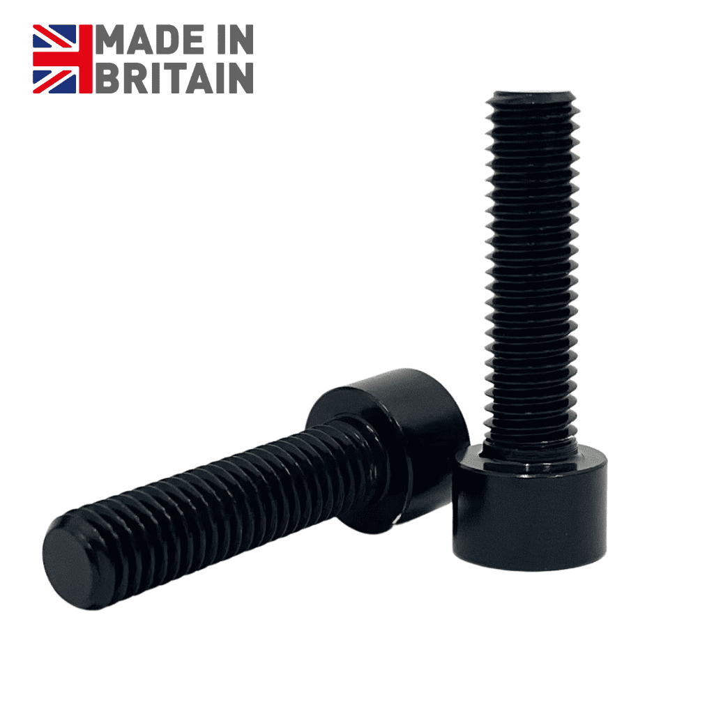 M4 x 10mm Socket Cap Head Screws (DIN 912) - 7075 Aluminium Anodised Black