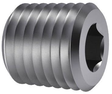 M42 x 1 5mm Fine Pitch Socket Pipe Plugs DIN 906 - Steel Self Colour