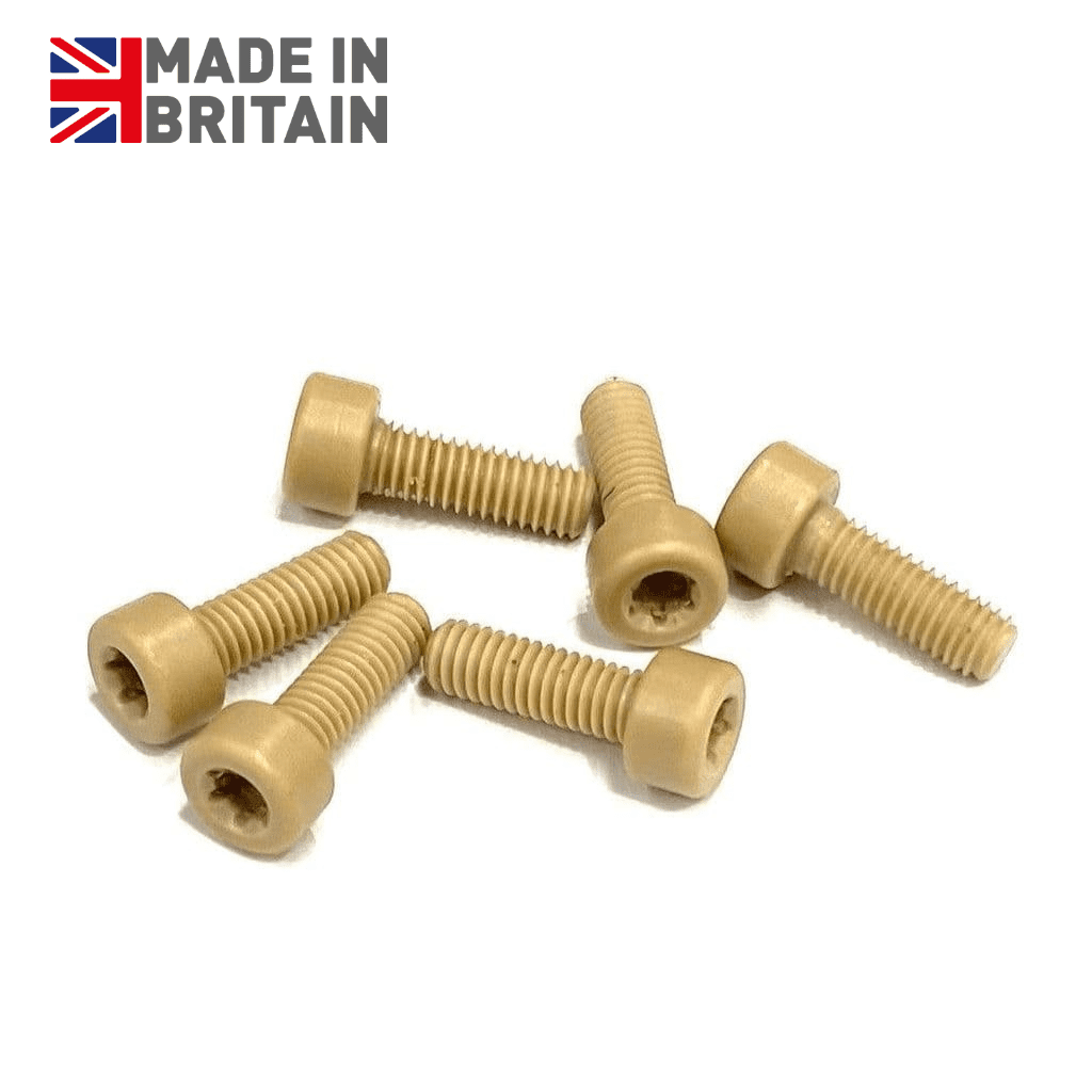 M5 x 10mm Torx Cap Head Screws (ISO 14579) - Peek Pack of 50