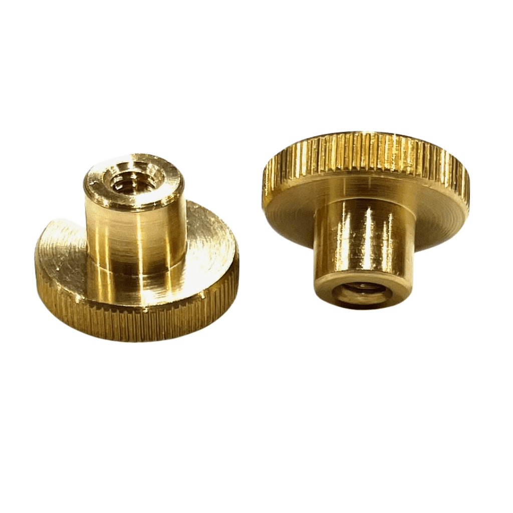 M6 Knurled Thumb Nuts High Type DIN 466 - Brass
