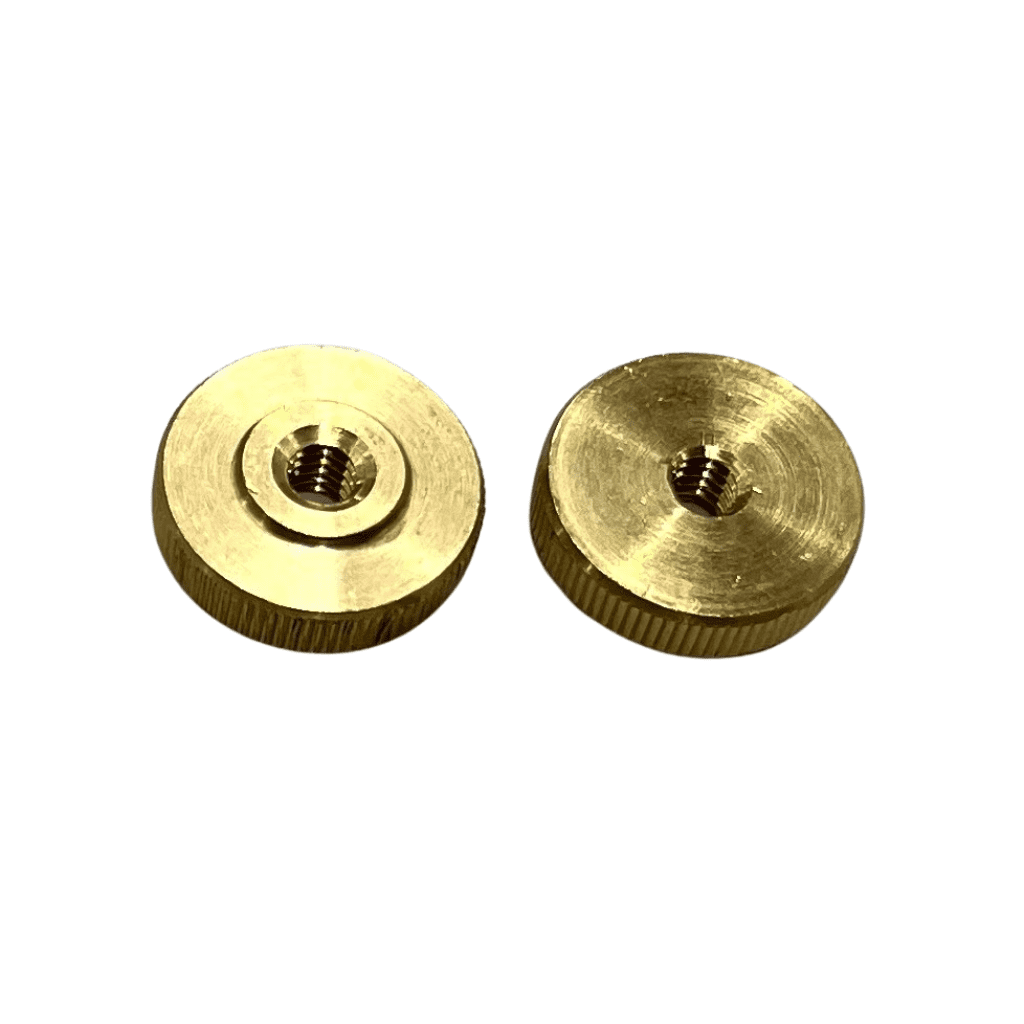 M6 Knurled Thumb Nuts Thin Type DIN 467 - Brass