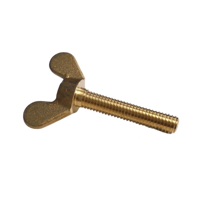 M6 x 12mm Wing Screws DIN 316 - Brass