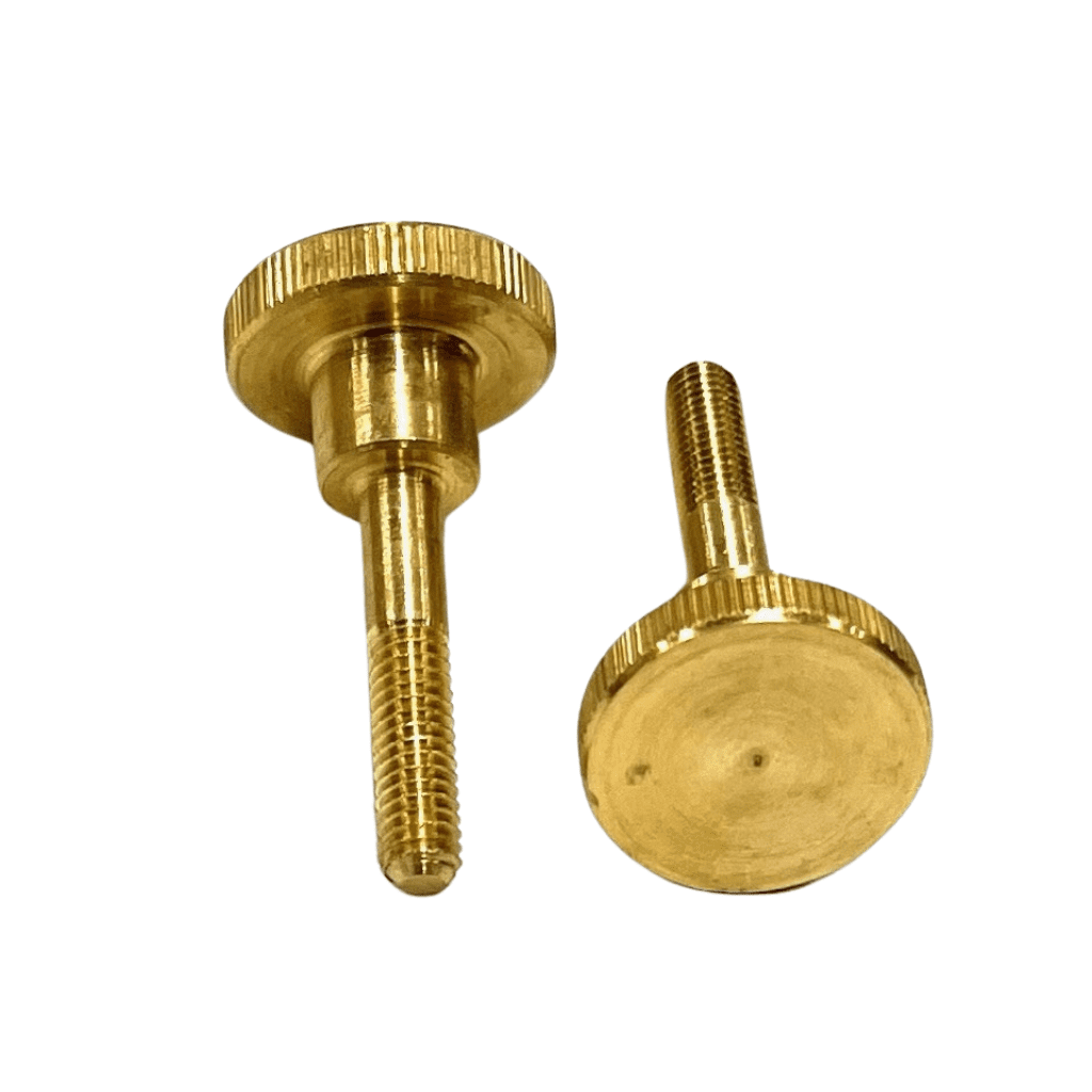 M6 x 30mm Knurled Thumb Screws High Type DIN 464 - Brass