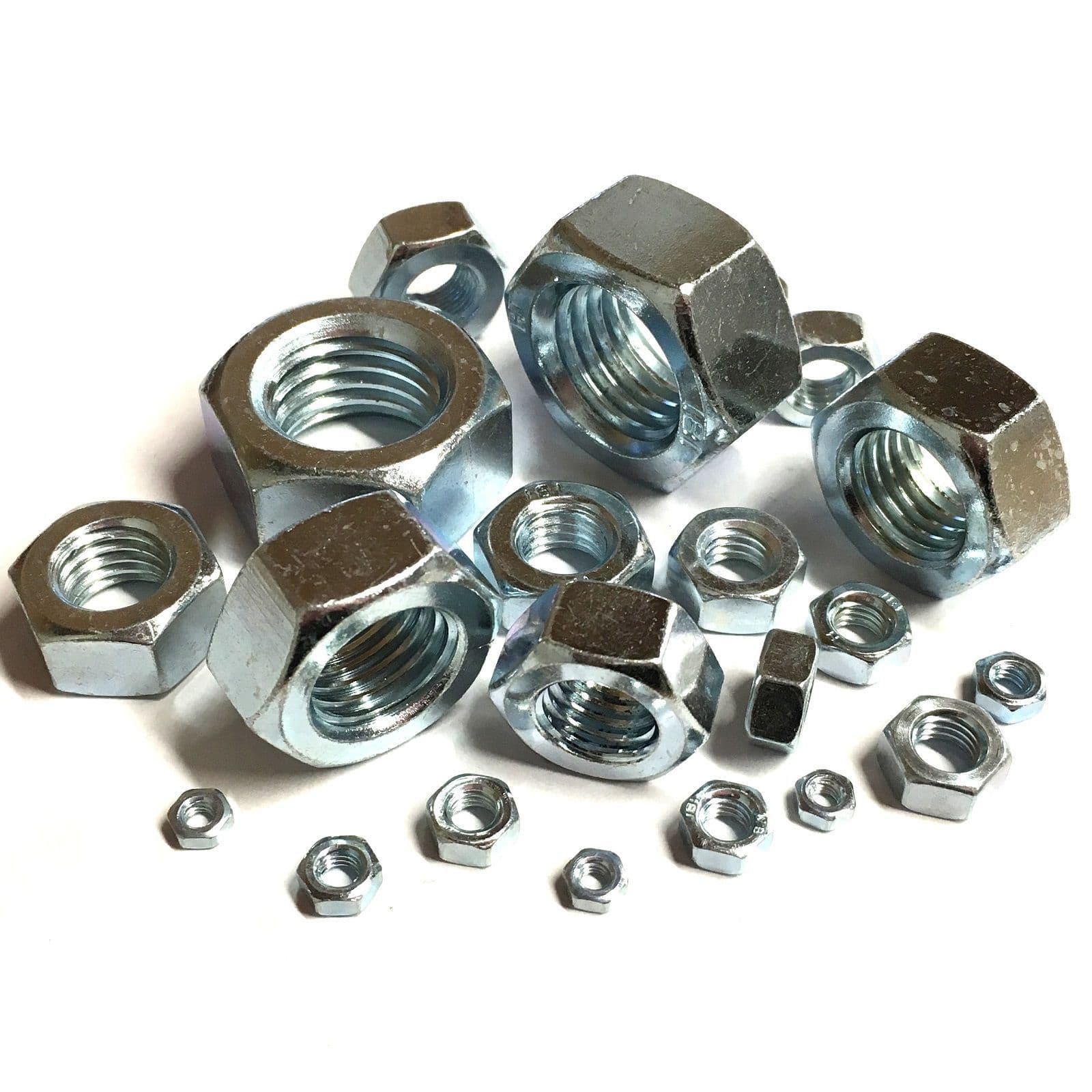 M8 Full Nuts (DIN 934) - Steel Zinc Plated
