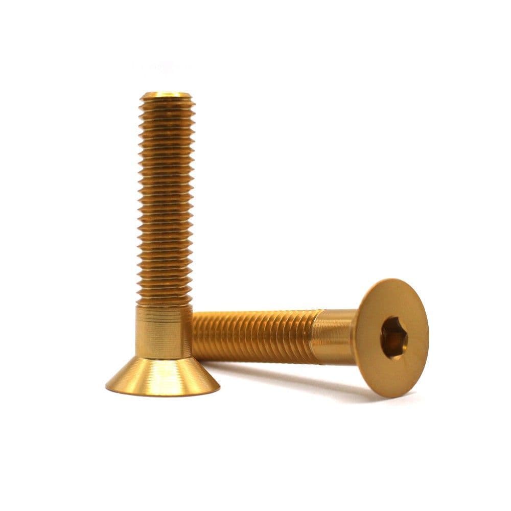 M8 x 40mm Socket Countersunk Screws (DIN 7991) - 7075 Aluminium ...