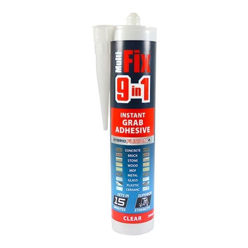 TIMCO 290ml 9 in 1 Instant Grab Adhesive - Clear