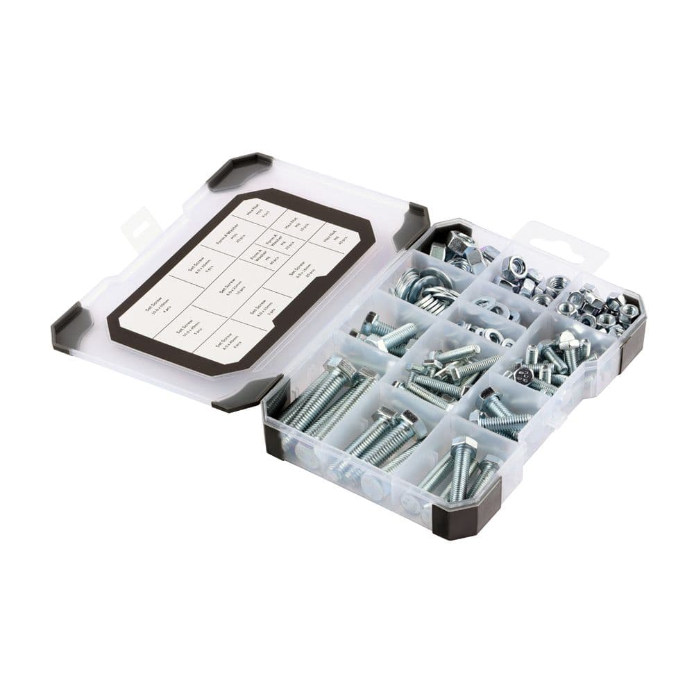 TIMCO Assorted M6, M8 & M10 Setscrews, Nuts & Washers - A2 Stainless ...