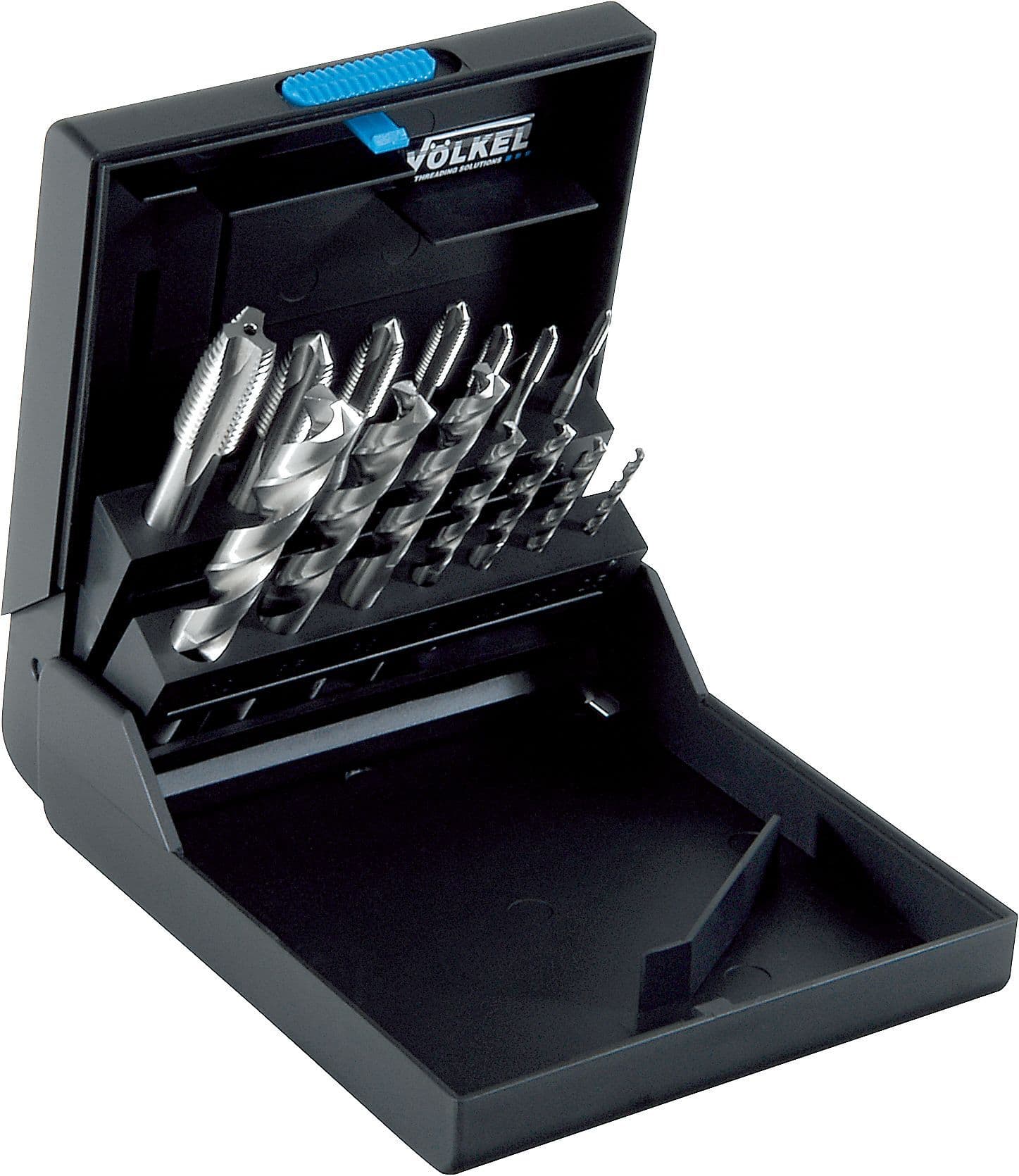 VOLKEL - M3 - M12 - White Ring Spiral Point Machine Tap Set Drills