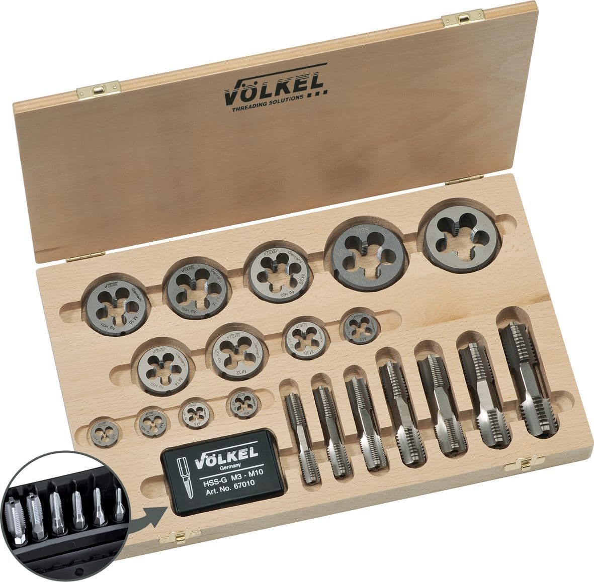 VOLKEL - M3 - M30 - HexTap & Die Set
