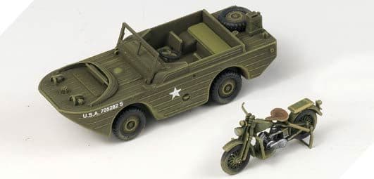 AC13408 U S Army M3 Halftrack Ford GPA Amphibious Jeep & M/Cycle
