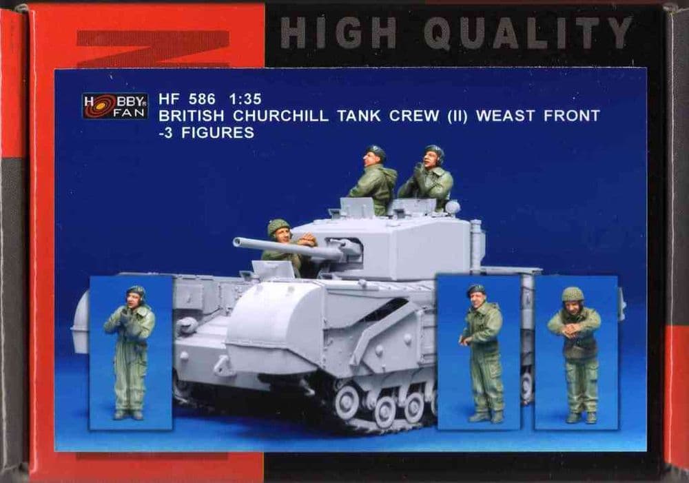 HF586 British Churchill Crew 3 Western Front