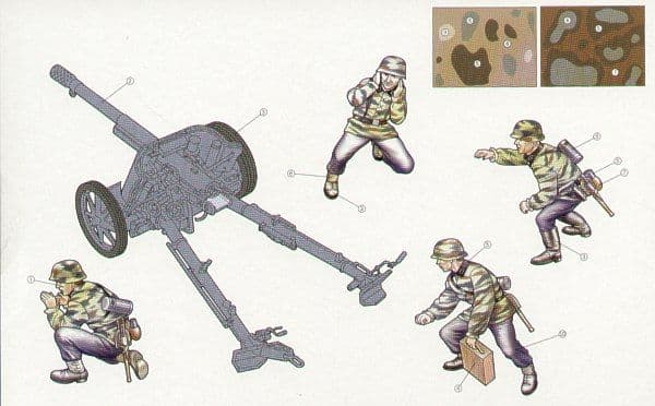IT6460 Pak 97/38 anti-tank gun with crew