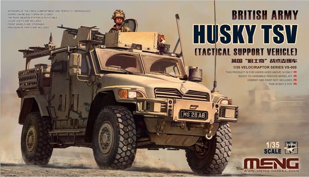 MNGVS009 British Army Husky Tactical Support Vehicle