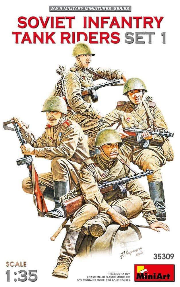 MT35309 SOVIET INFANTRY TANK RIDERS SET 1 WWII