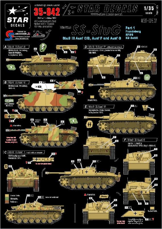 STAR35842 Waffen-SS Sturmgeschutz/StuG 1 Sturmgeschutz/StuG III Ausf C ...