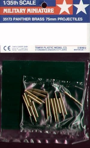 TA35173 Panther 75mm brass shells
