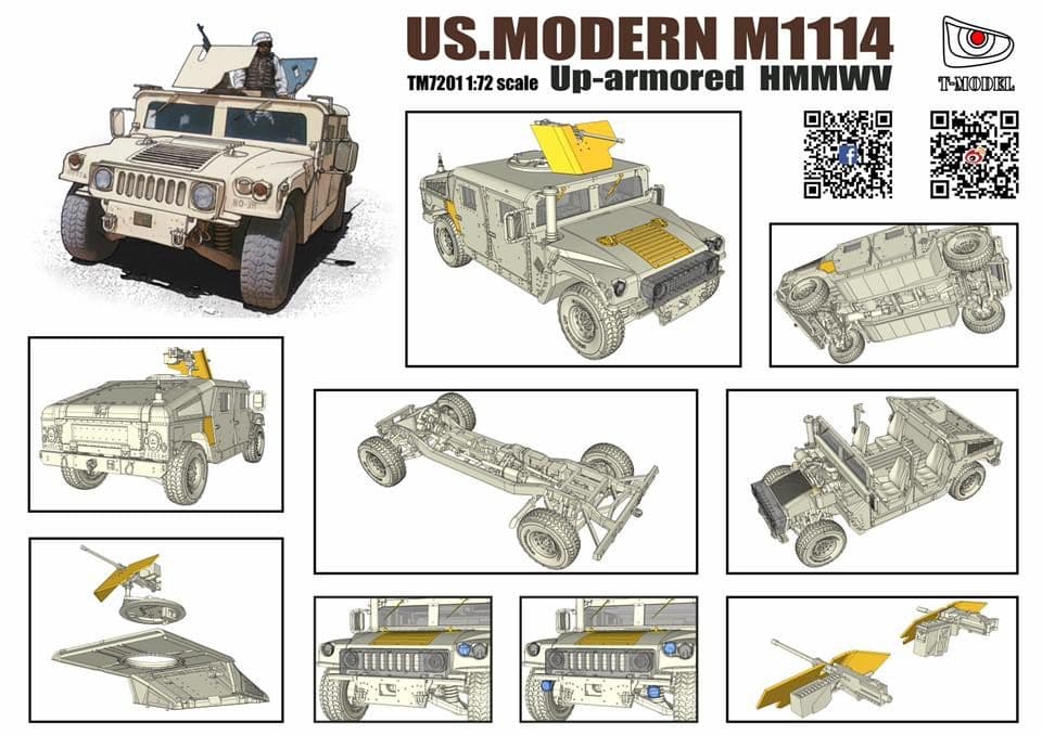 TM7201 U S Modern M1114 uparmored HMMWV
