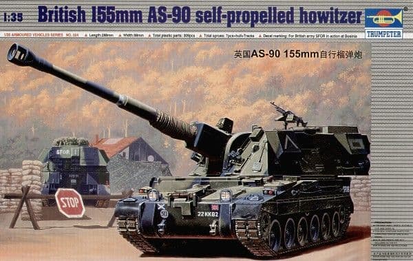 TP00324 AS-90 155mm self propelled British howitzer