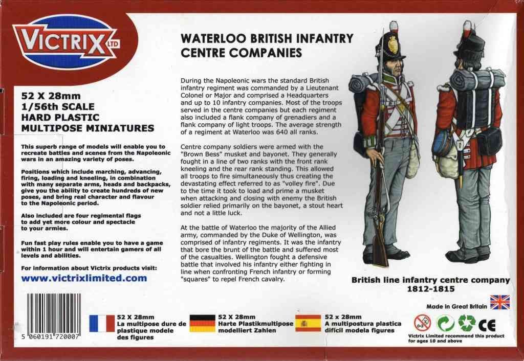 VX0001 Waterloo British Infantry Centre Companies