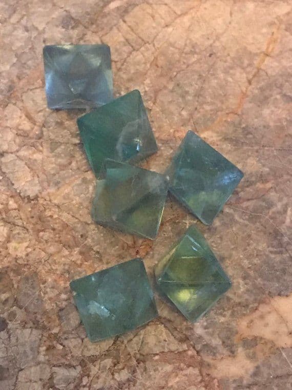 Green Fluorite Octahedral