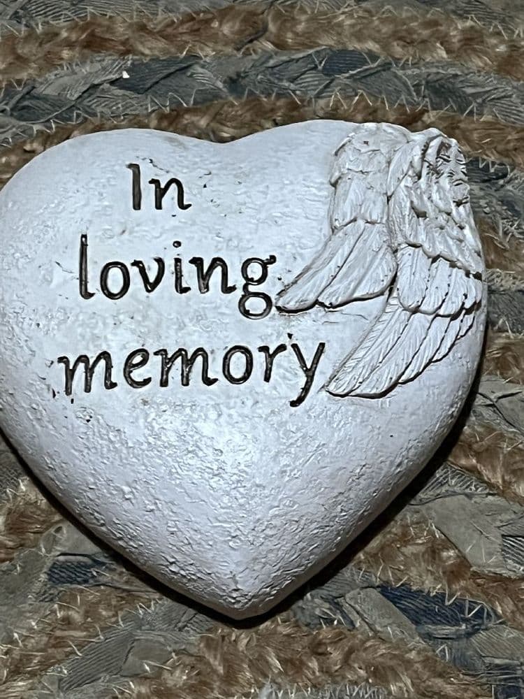 In Loving Memory Heart Mould