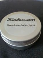 St Johns Wort Hypericum Cream 50ml Herbal Extracts and Essential Oils