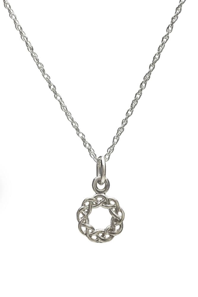 Celtic Round Knotwork Sterling Silver Pendant 1904